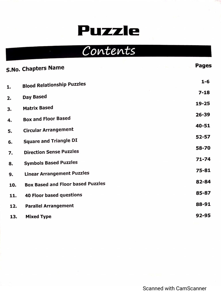Puzzles | PDF