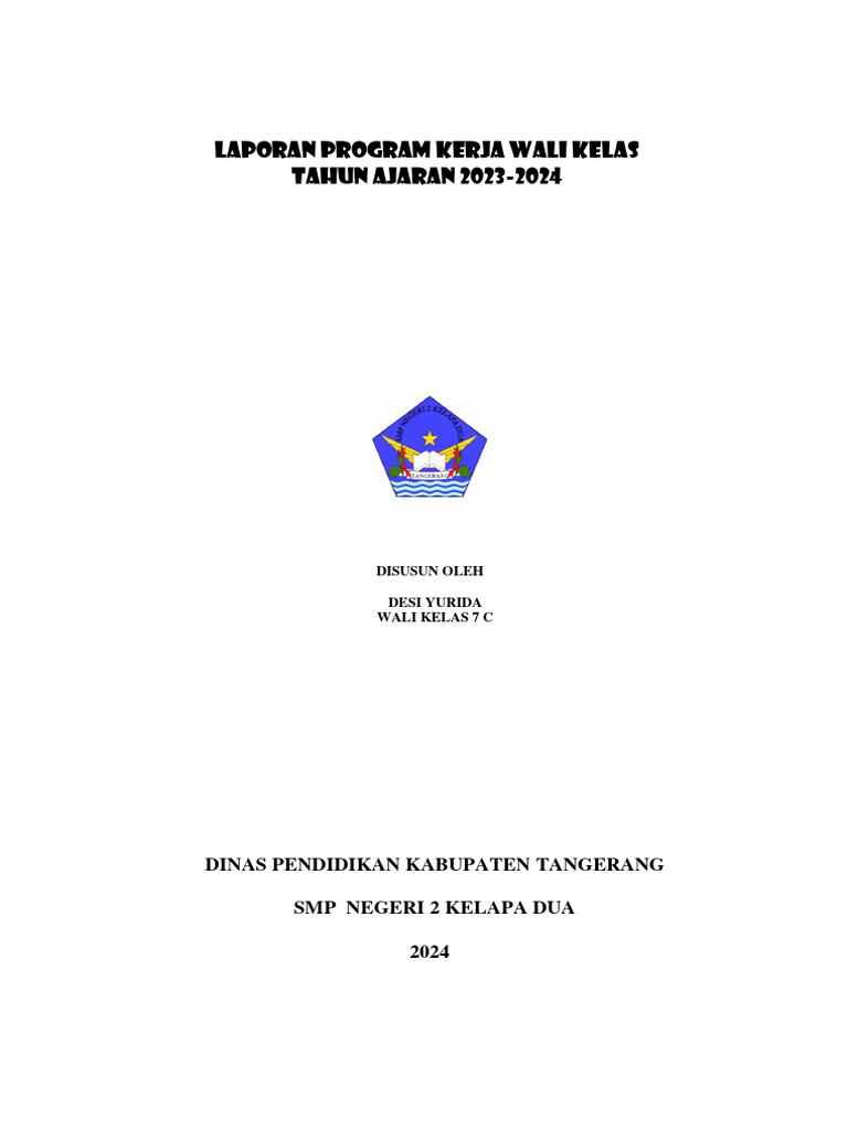 Laporan Wali Kelas 7c | Pdf