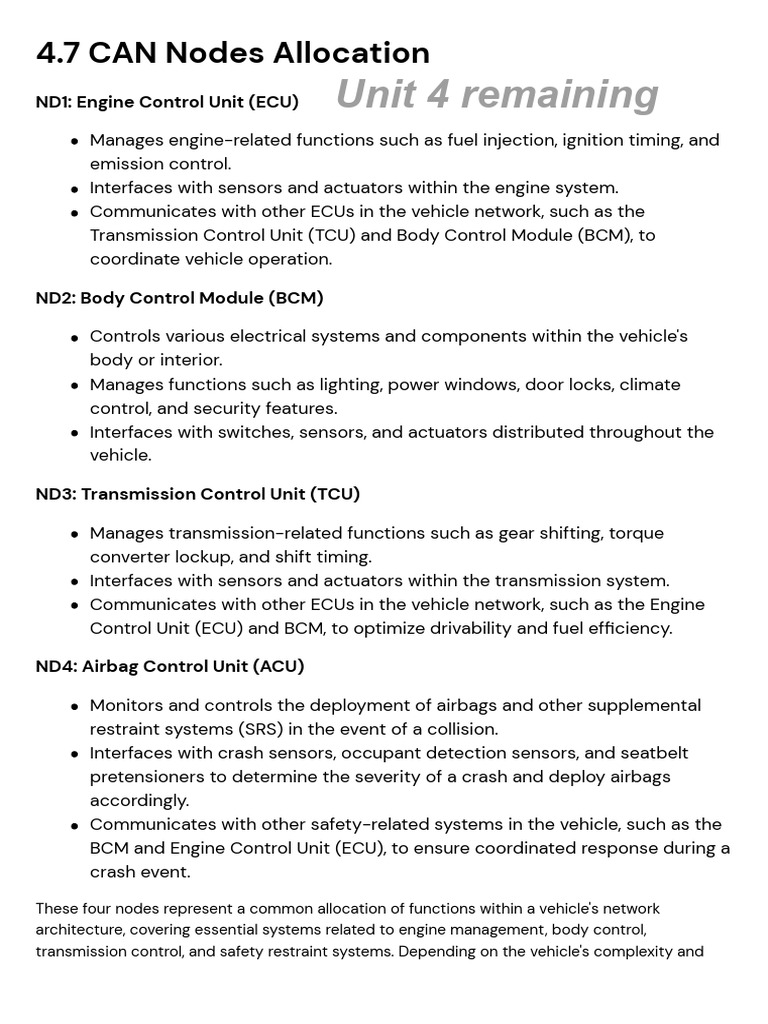 ND1 Engine Control Unit (ECU) - 4 - 2 - Removed | PDF | Microcontroller | Computer Network