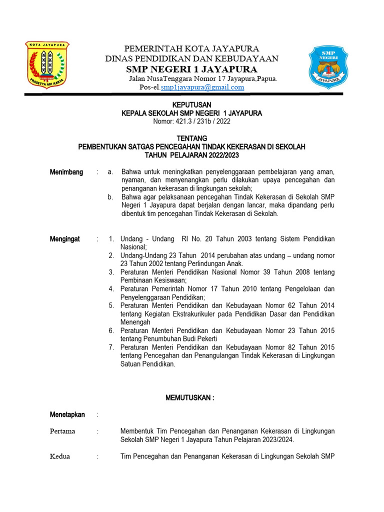 SK Tim PPKS 2022 | PDF | Kesehatan Holistik