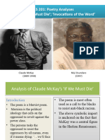 Analysis of McKay's "If We Must Die" | PDF