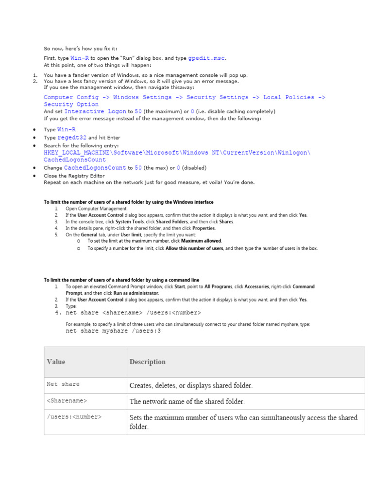 Win7 Share | PDF | Command Line Interface | Microsoft Windows