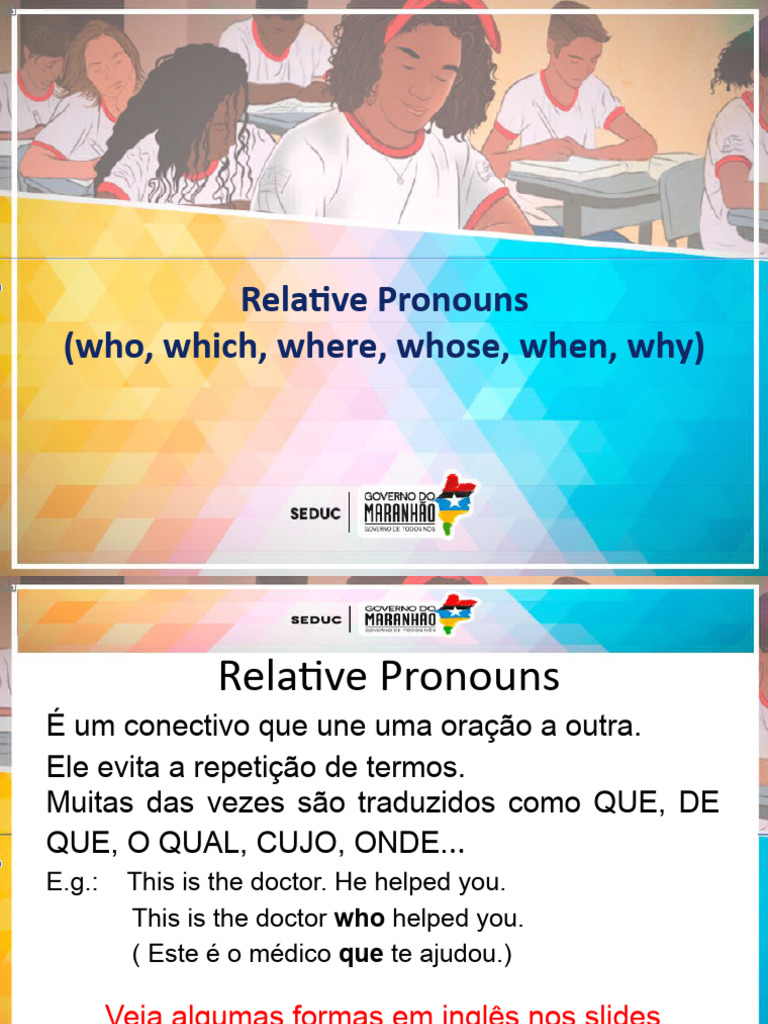 Relative Pronouns (Who, Which, Where, Whose, When) | PDF