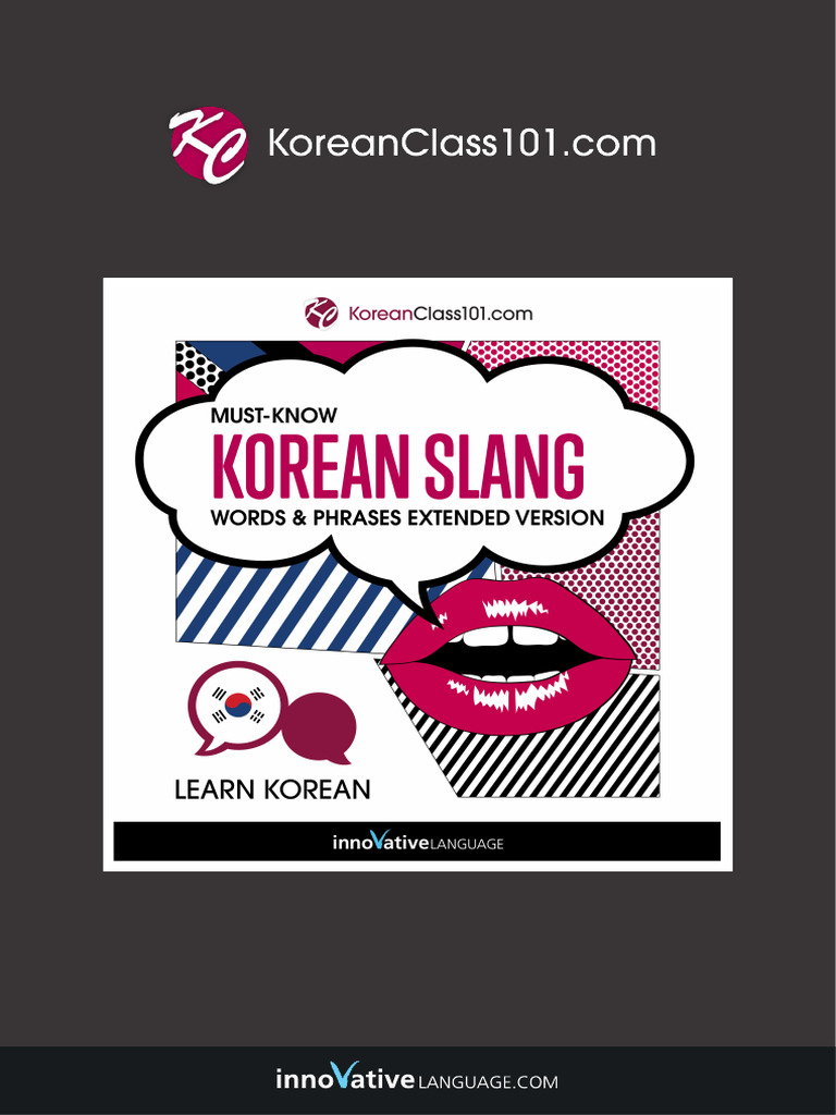 Learn Korean Must-Know Korean - Innovative Language Learning | PDF ...