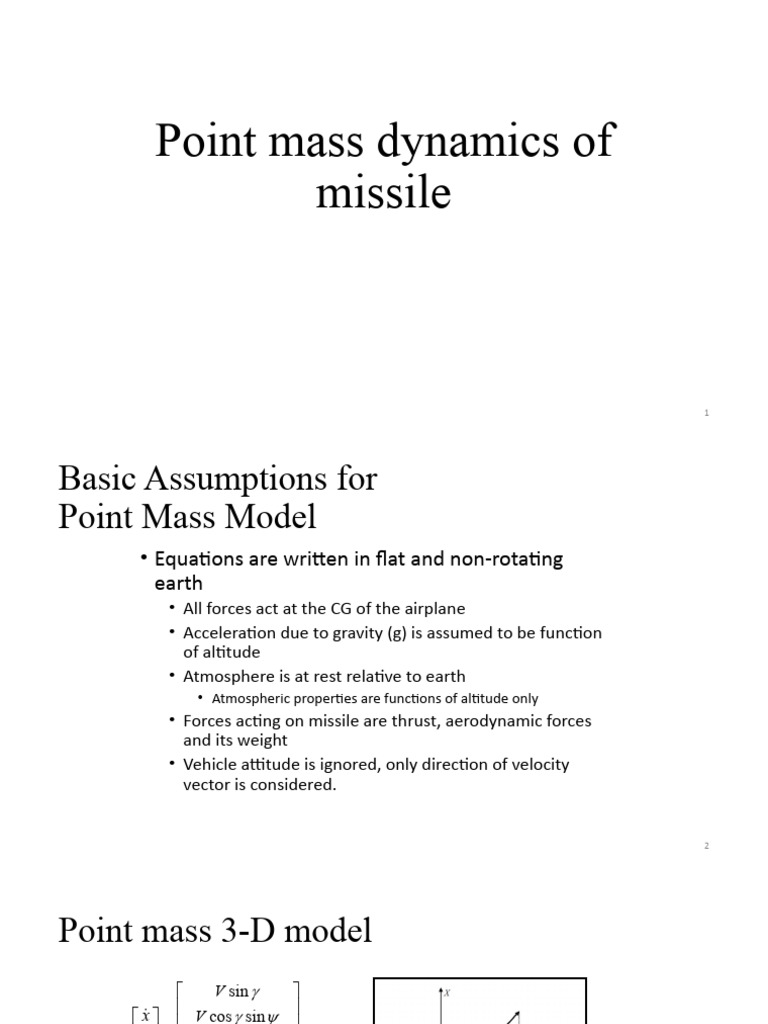 Point Mass Model | PDF