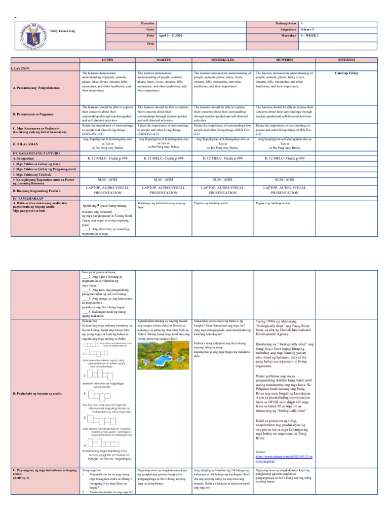 Science 3 - Week 1 | PDF