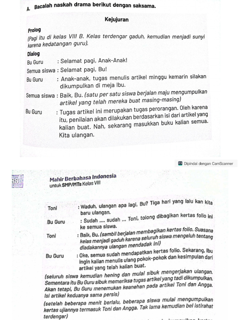 Contoh Dialog Drama | PDF