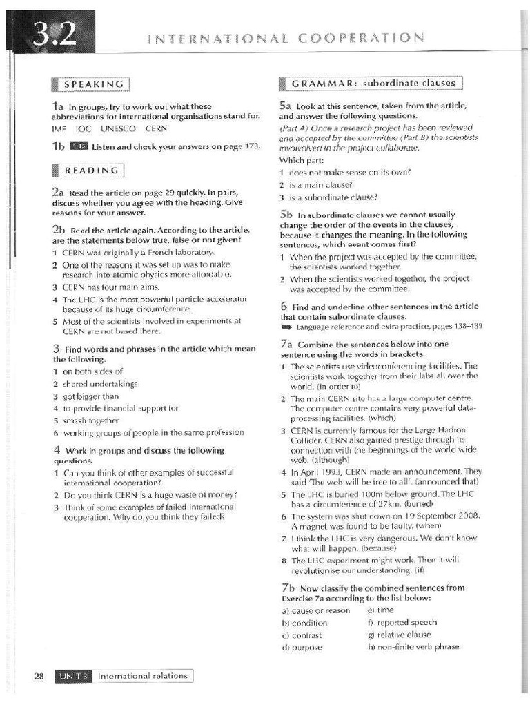 Subordinates Language Leader Advanced | PDF