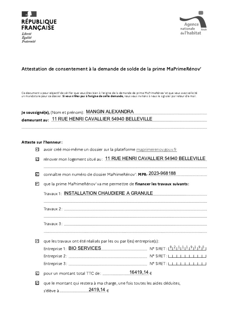 Consentement Mangin 3 | PDF