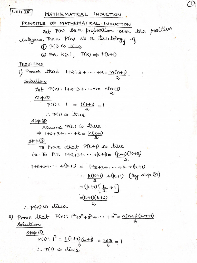 Unit IV Combinatorics Notes | PDF