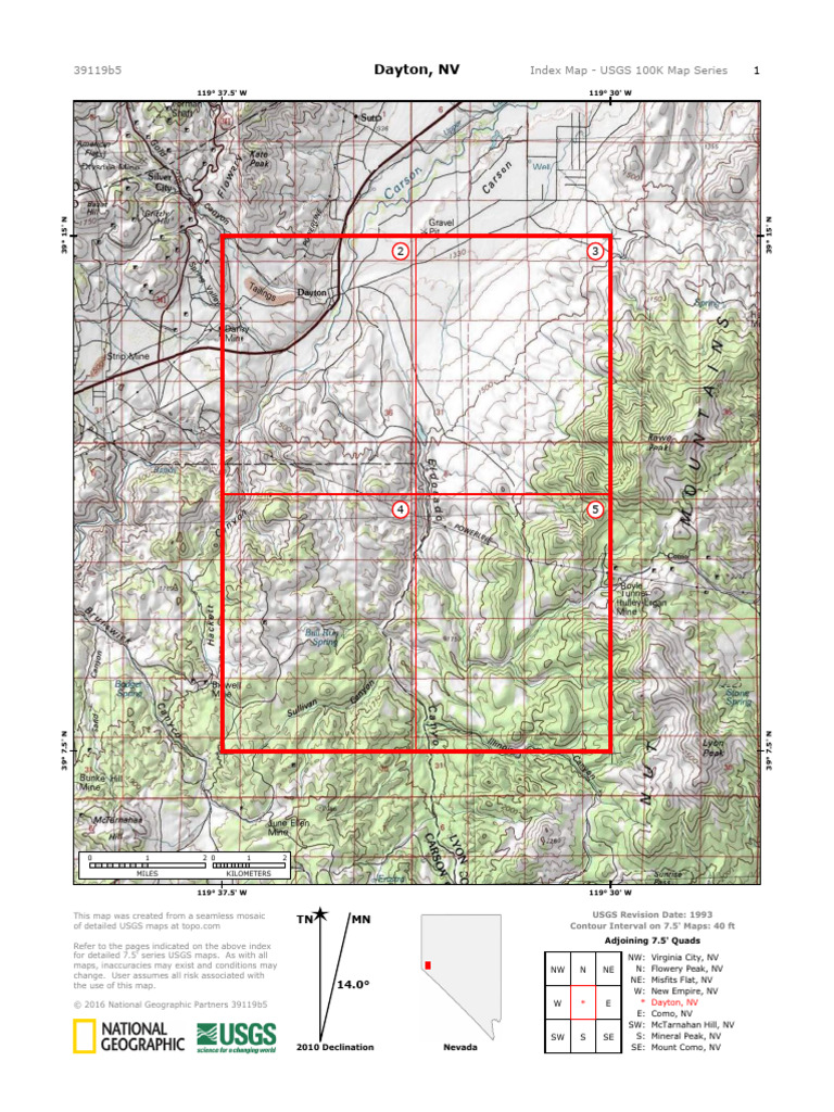 Dayton Topographic map | PDF | United States Geological Survey | Map