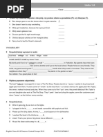 EC - A2 - Tests - Language Test 1A | PDF