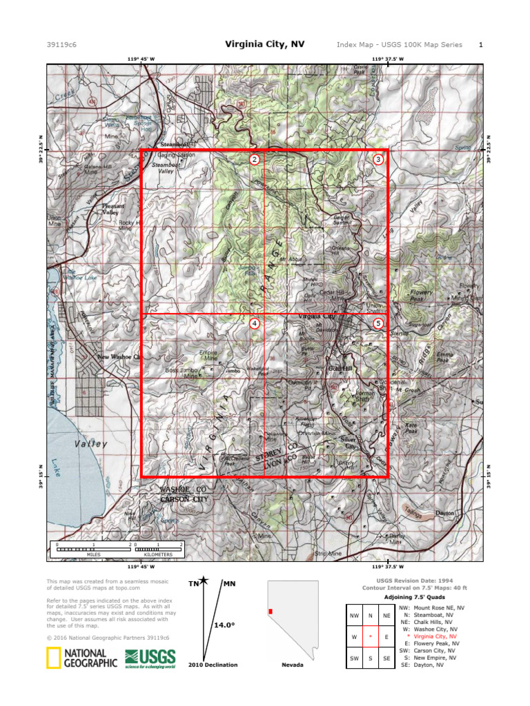 Virginia City Topographic Map | PDF | United States Geological Survey ...