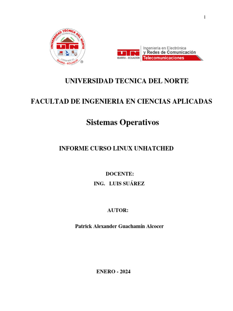 Informe Curso Linux - Unhatched | PDF | Archivo de computadora | Software