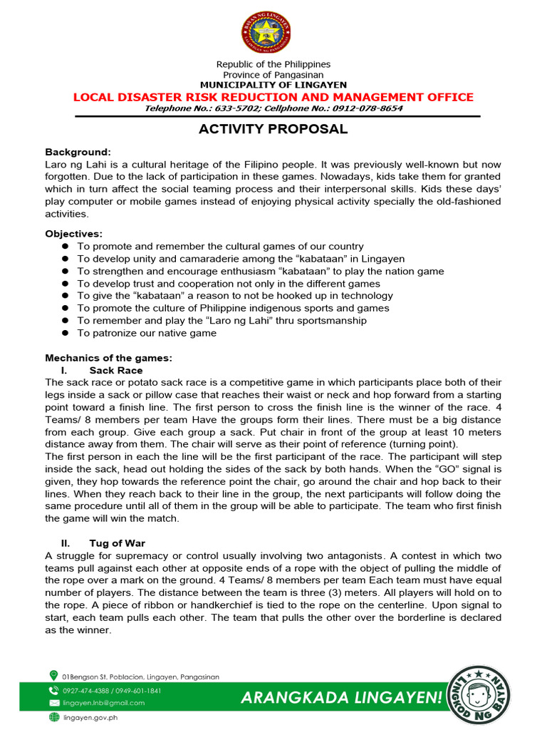 Larong-Lahi-native Culture Game | PDF