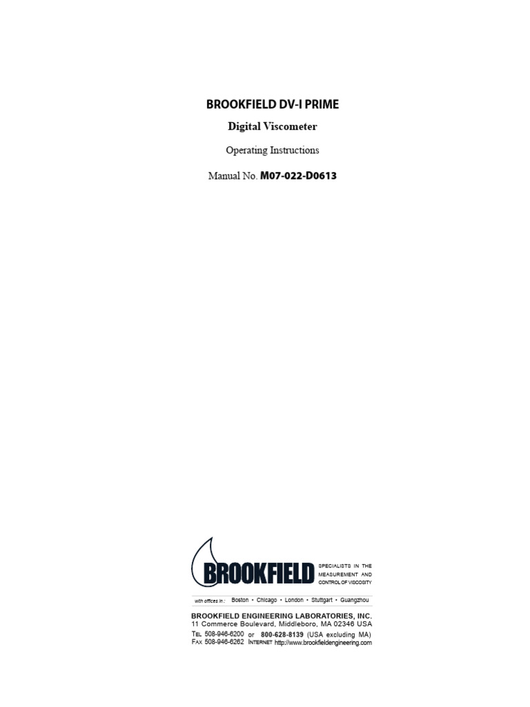 Dv-I Prime m07-022-d0613 | PDF | Viscosity | Continuum Mechanics