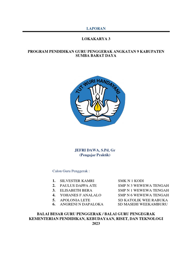 Laporan Loakarya 3 Jefri Dawa | PDF