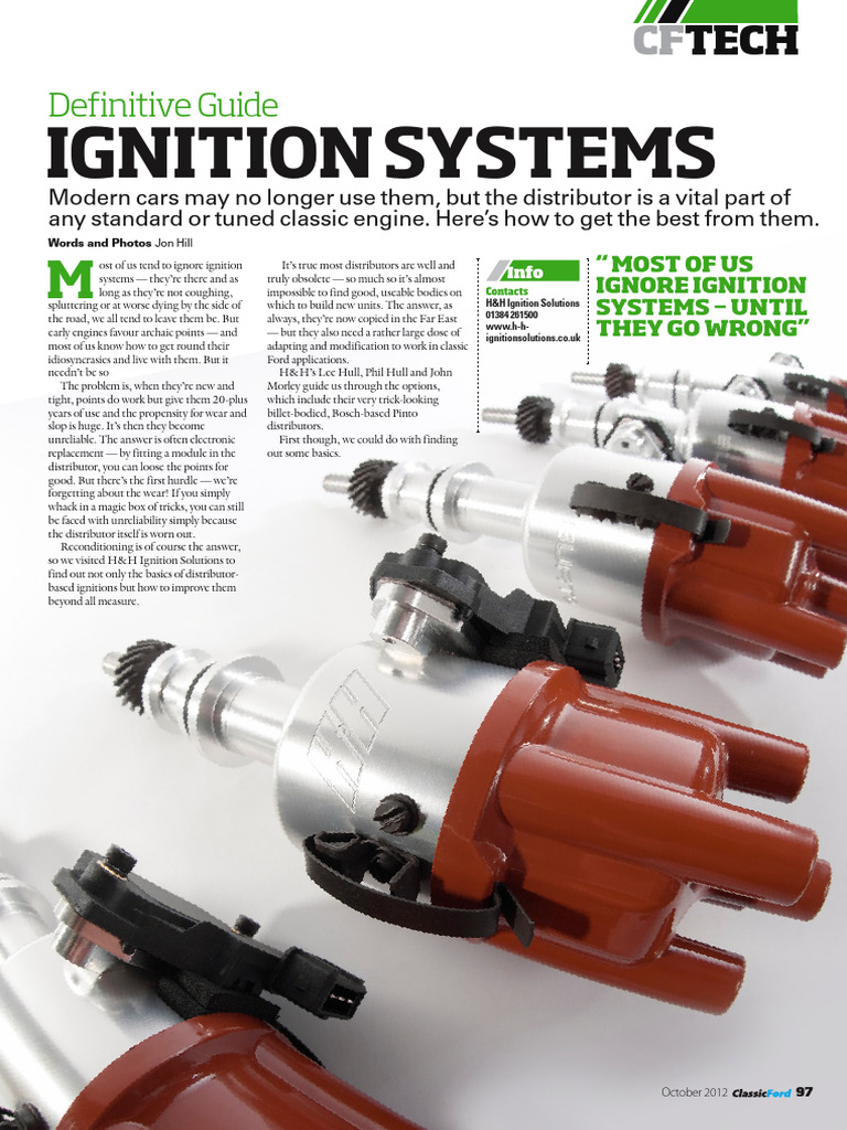 Guide To Ignition Systems | PDF | Distributor | Ignition System