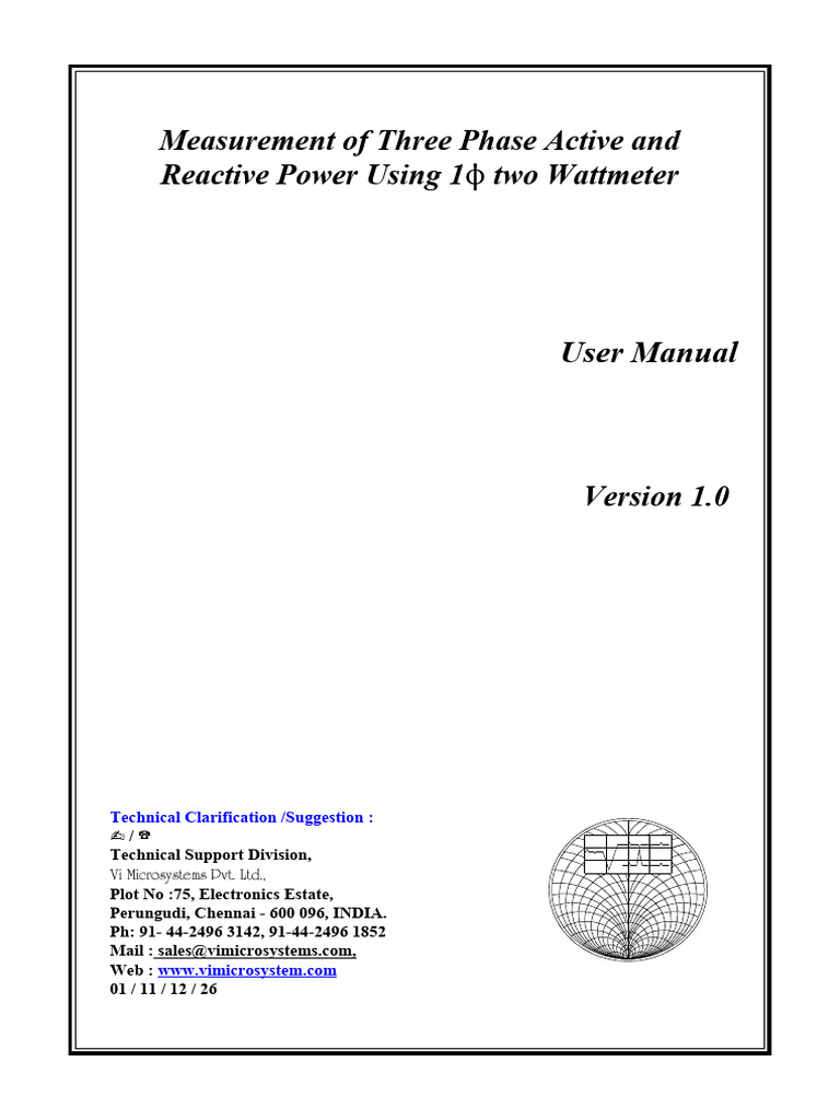 Measurement of Active and Reactive Power Final | PDF | Ac Power ...
