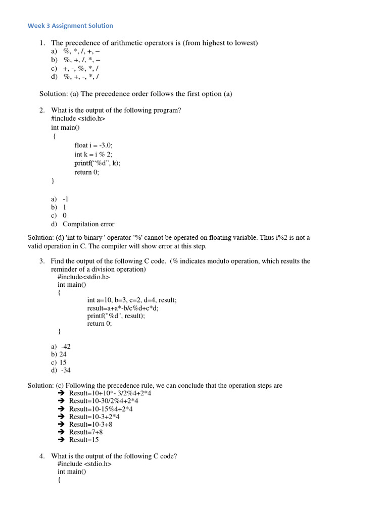 Week | PDF | C (Programming Language) | Software Development