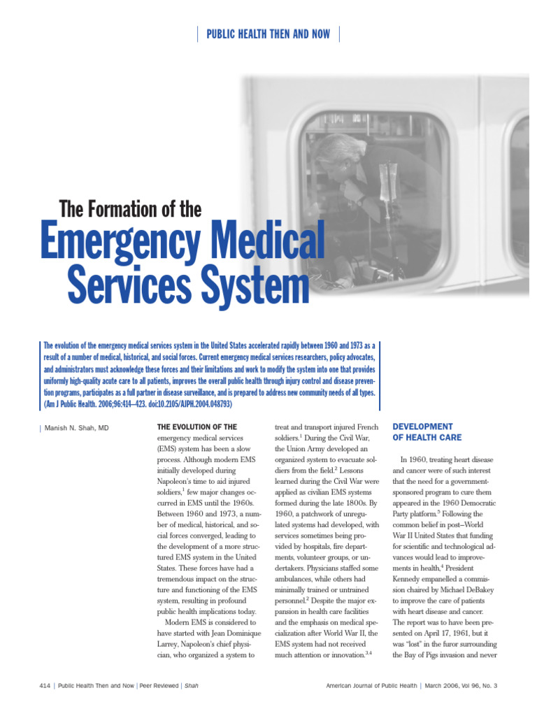 Artigo - EMG Médicas | PDF | Emergency Medical Services | Paramedic