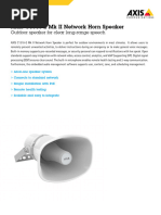 Datasheet Axis c1310 e MK II Network Horn Speaker en US 448820 | PDF ...