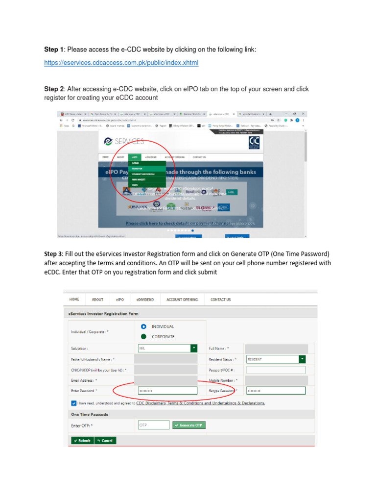 Purchasing IPO Shares Via E CDC Account JS Bank | PDF | Computing | Cyberspace
