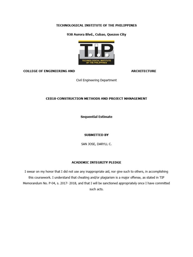 Sequential Estimate SanJose | PDF | Building Materials | Civil Engineering