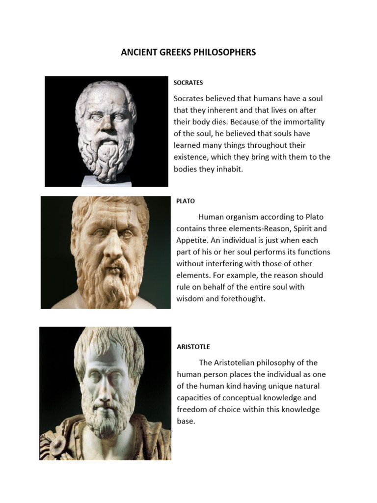 Ancient Greeks Philosophers | PDF | Social Science | Philosophy