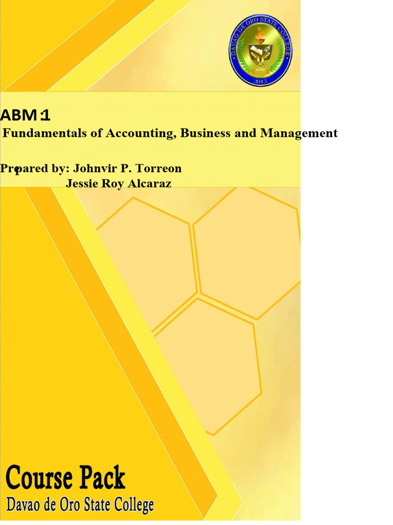 Abm 1 Module 1 | PDF | Balance Sheet | Income Statement