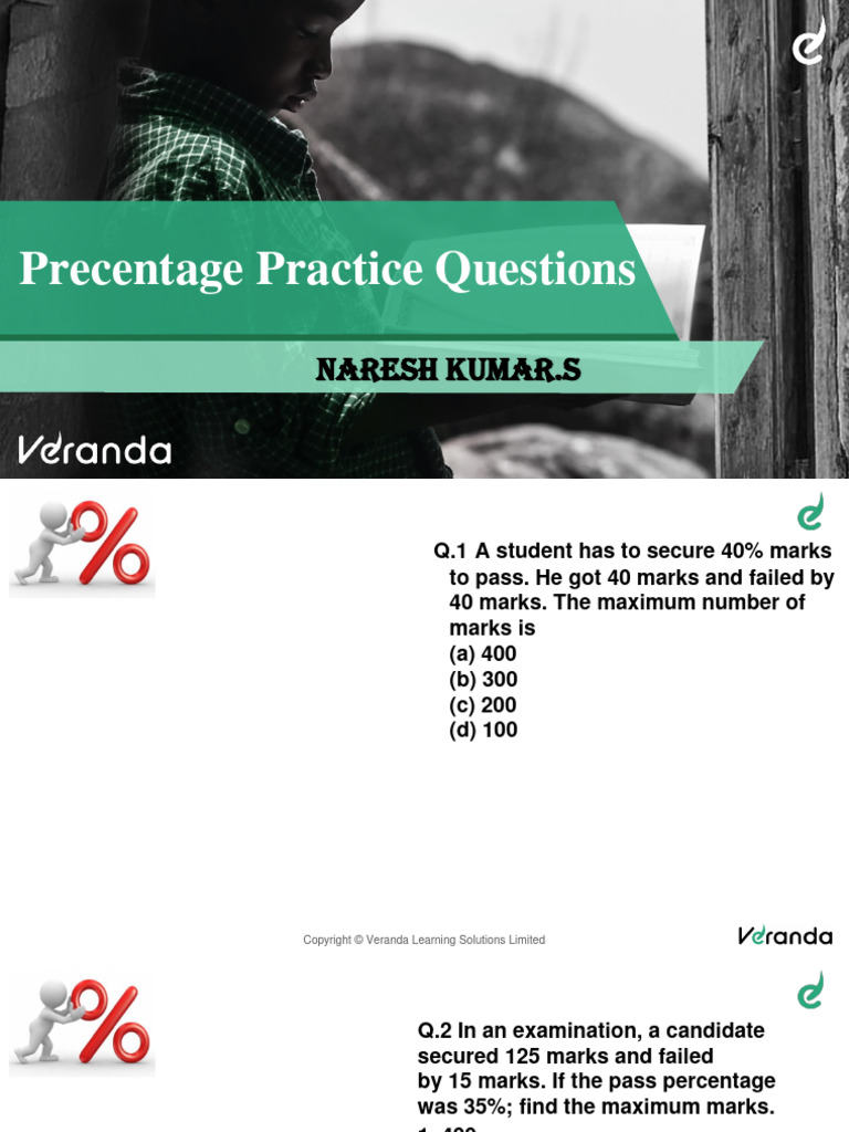 Percentage Practice Questions (28-3-23) | PDF | Percentage | Economies
