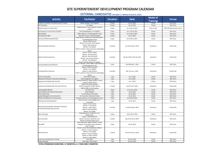 SSDP Calendar For External (Final) | PDF