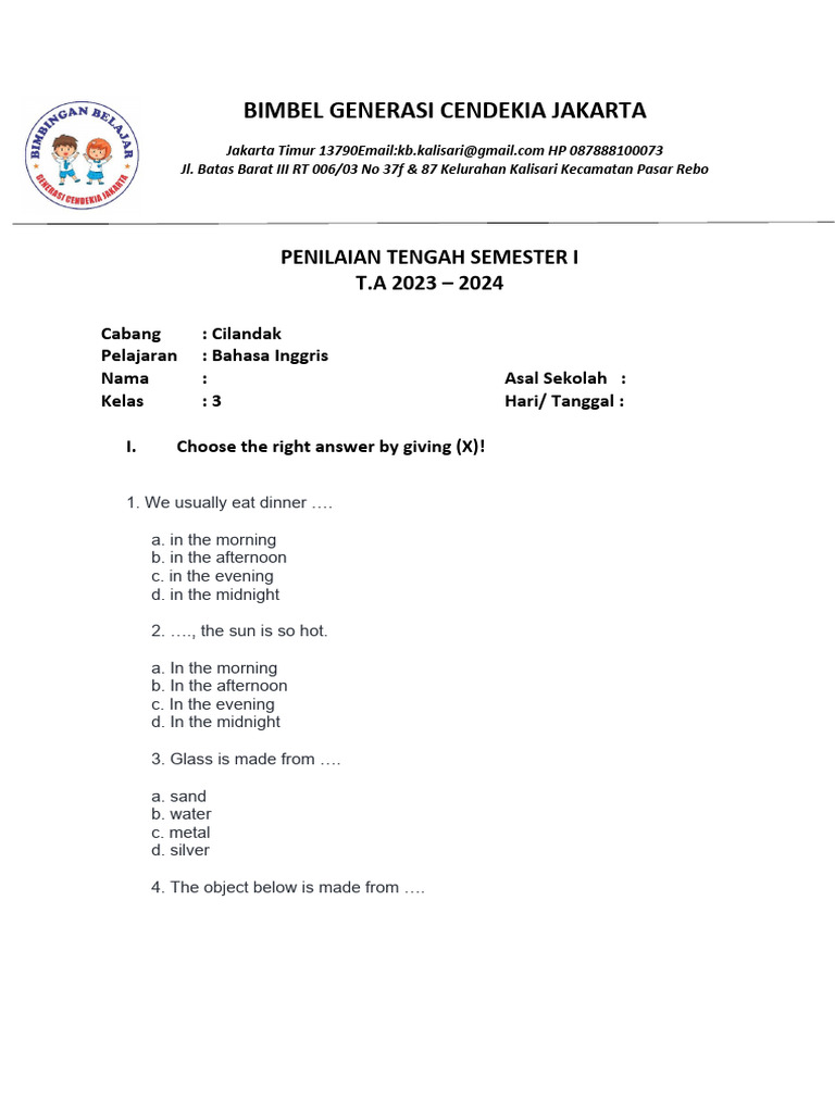 PAS Grade 3 Hang Out's Book | PDF | Home & Garden