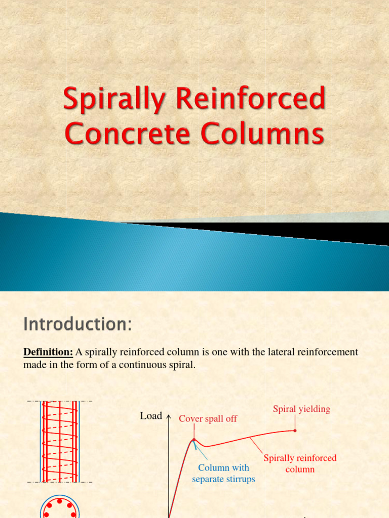 Spiral Columns - Week13 - 26430 | PDF | Column | Materials Science