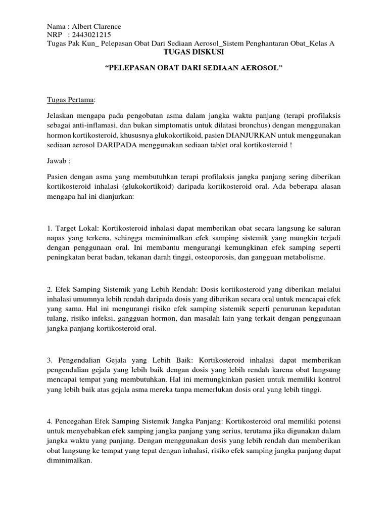 Albert Clarence - Pelepasan Obat | PDF
