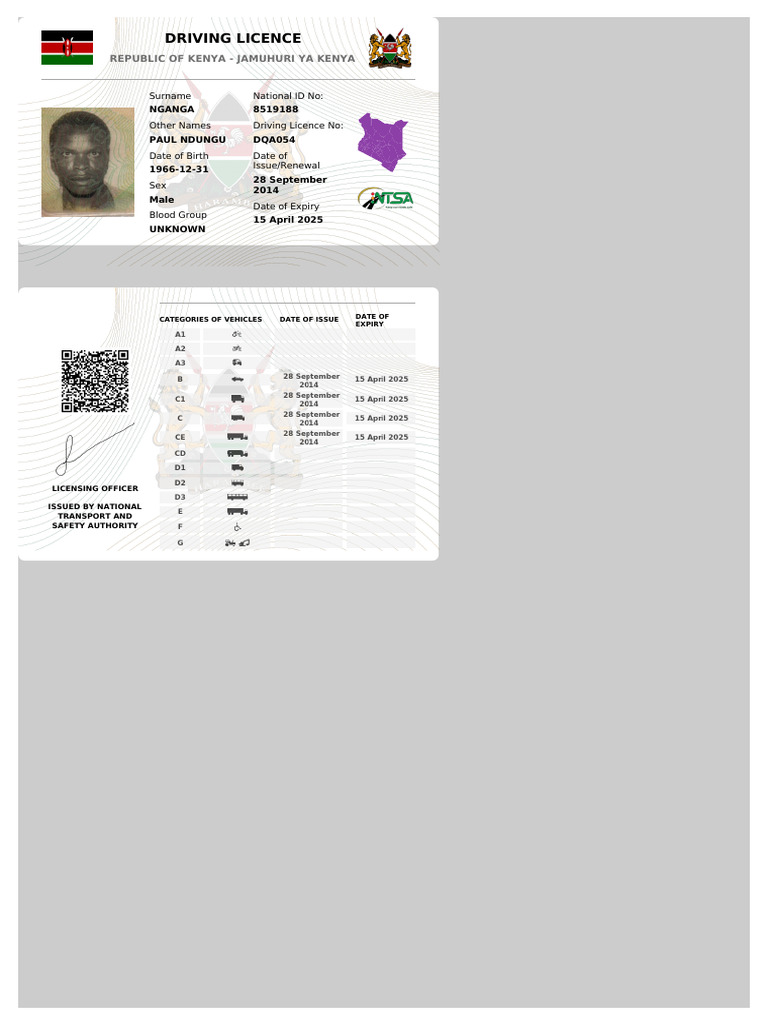 DLR-3O2UZPPWQ-Electronic Driving License | PDF