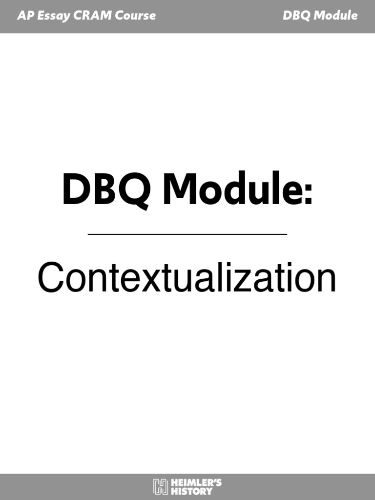 DBQ - Contextualization For The Perfect Answer | PDF | Heliocentrism ...