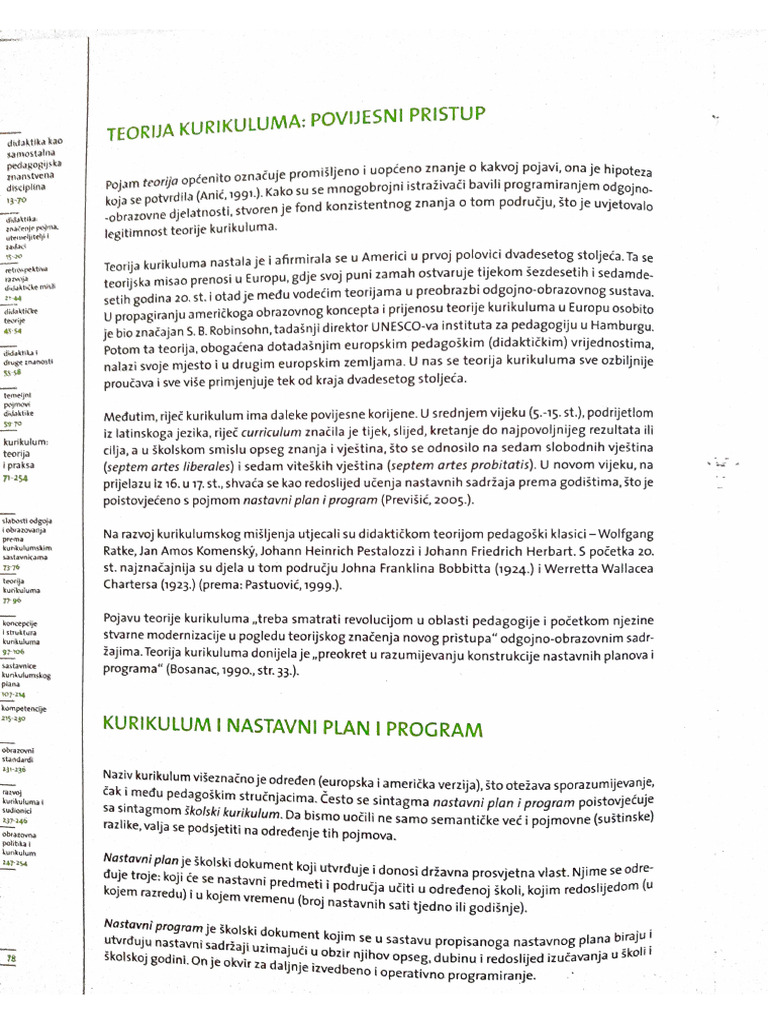 Teorija Kurikuluma - Didaktika I Kurikulum - Cindrić I Dr. | PDF