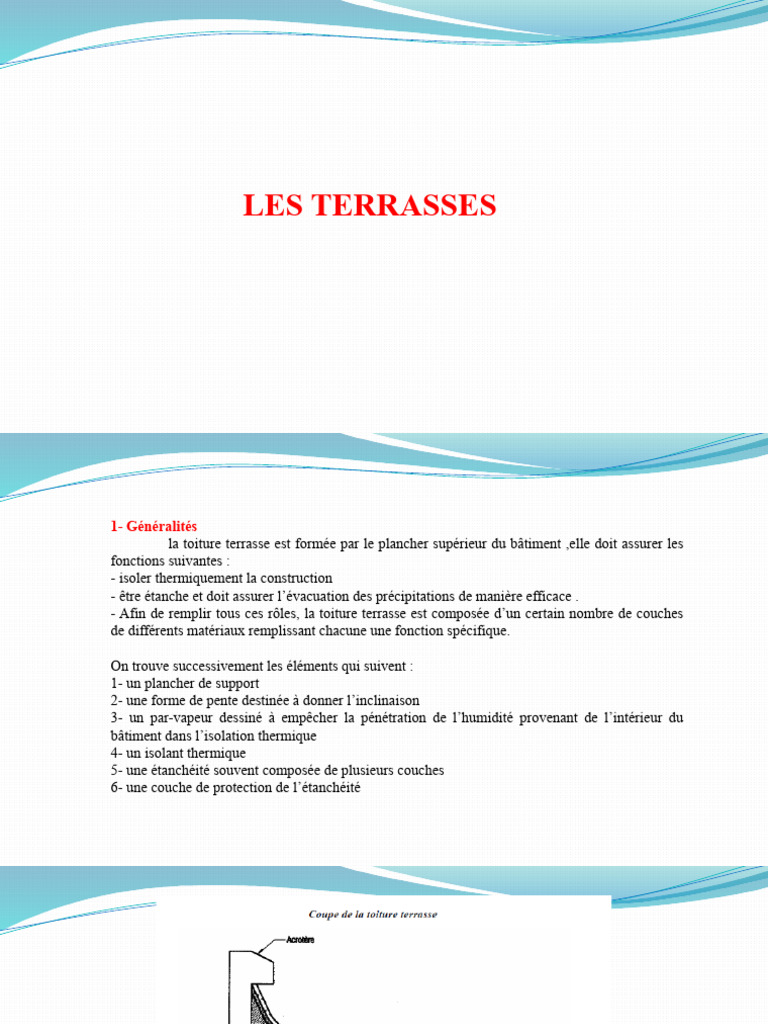 Terrasse | PDF | Isolation thermique du bâtiment | Humidité
