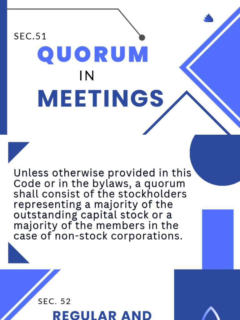 QUORUM Report | PDF | Board Of Directors | Quorum QUORUM Report | PDF | Board Of Directors | Quorum