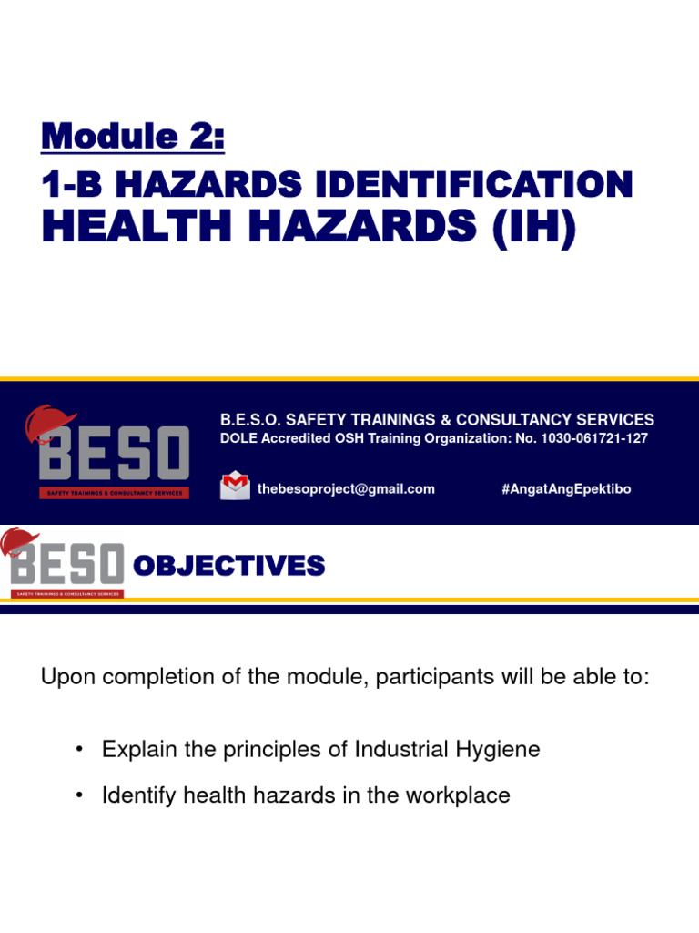 Health Hazards in Industrial Hygiene Training | PDF | Ionizing ...