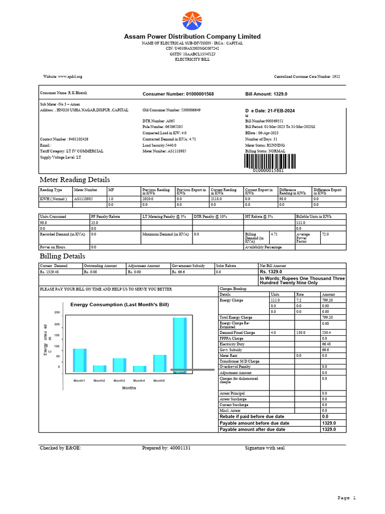Onlinebill-04 | PDF | Nature | Power (Physics)