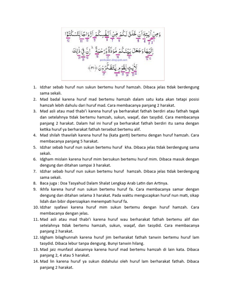 BACAAN TAJWID Ayat Nikah | PDF