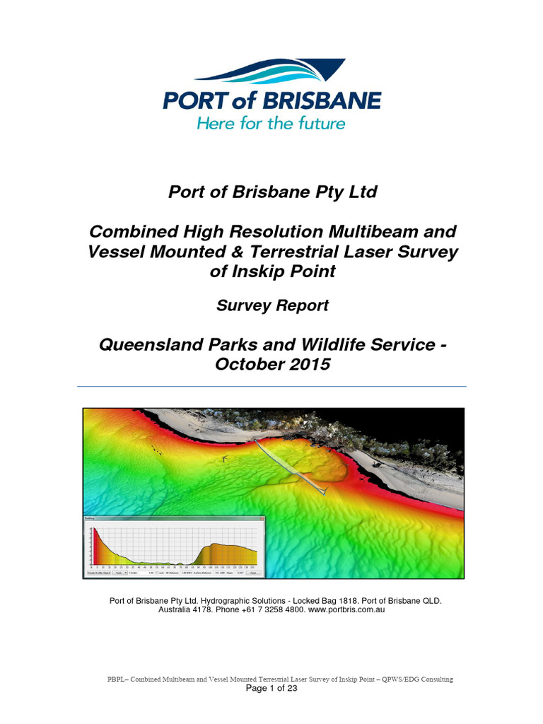 Inskip Sonar Report | PDF | Surveying | Latitude