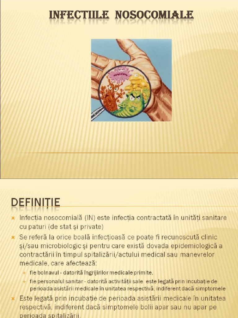 Infectiile Nosocomiale | PDF