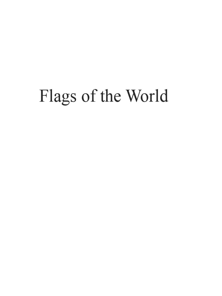 Flags of The World | PDF