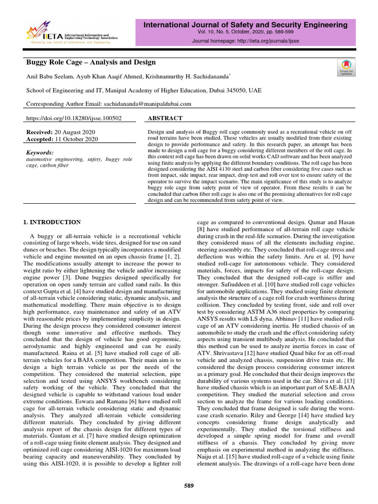 International Journal of Safety and Security Engineering: Received: 20 ...