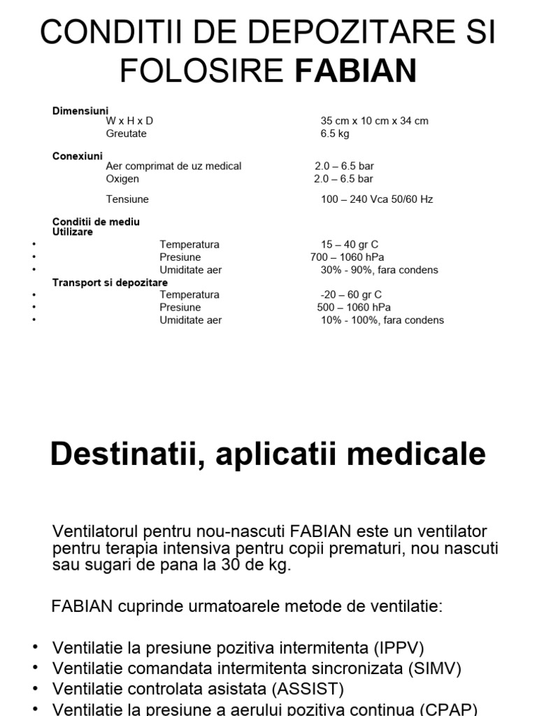 Instructiuni Fabian | PDF