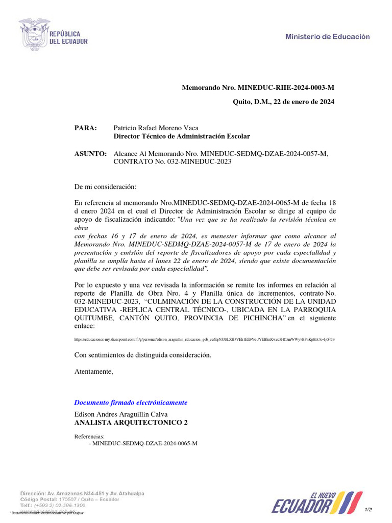 Mineduc Riie 2024 0003 M | PDF