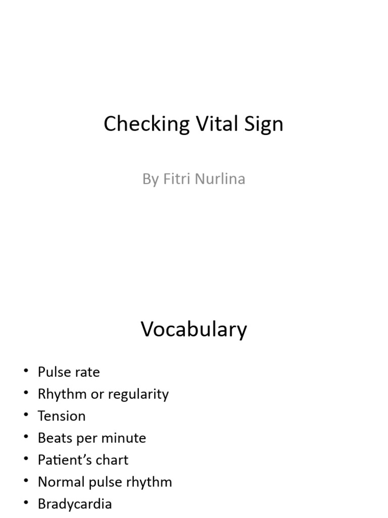 Check Vital Sign | PDF